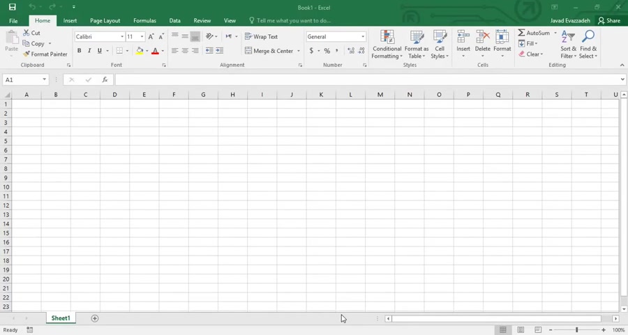 آموزش کامل Microsoft Office Excel 2016