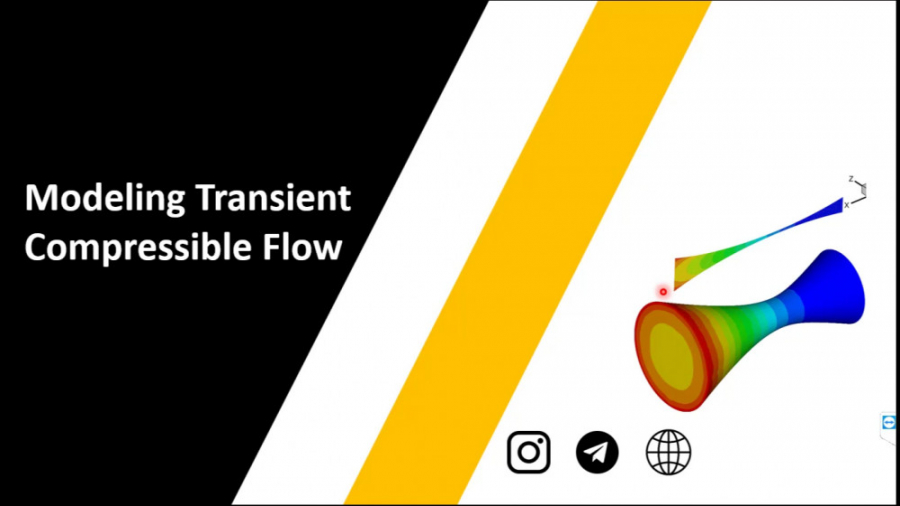 شبیه سازی جریان تراکم پذیر در انسیس فلوئنت | compressible flow in Ansys Fluent