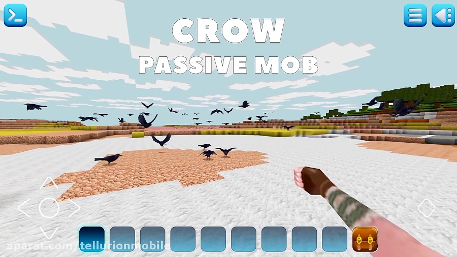 CROWS Passive Mobs in Realmcraft Game || Free game in minecraft style
