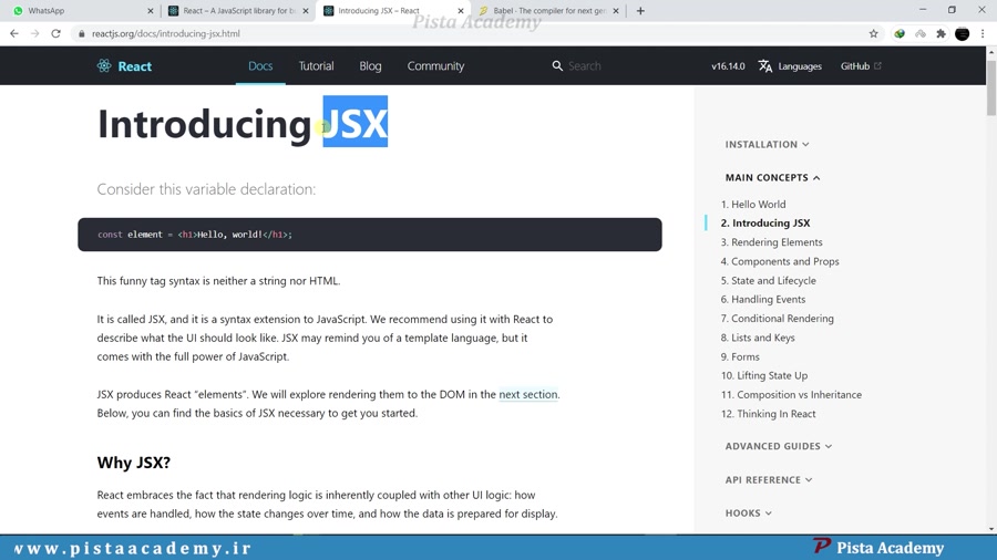 آموزش React - جلسه سوم