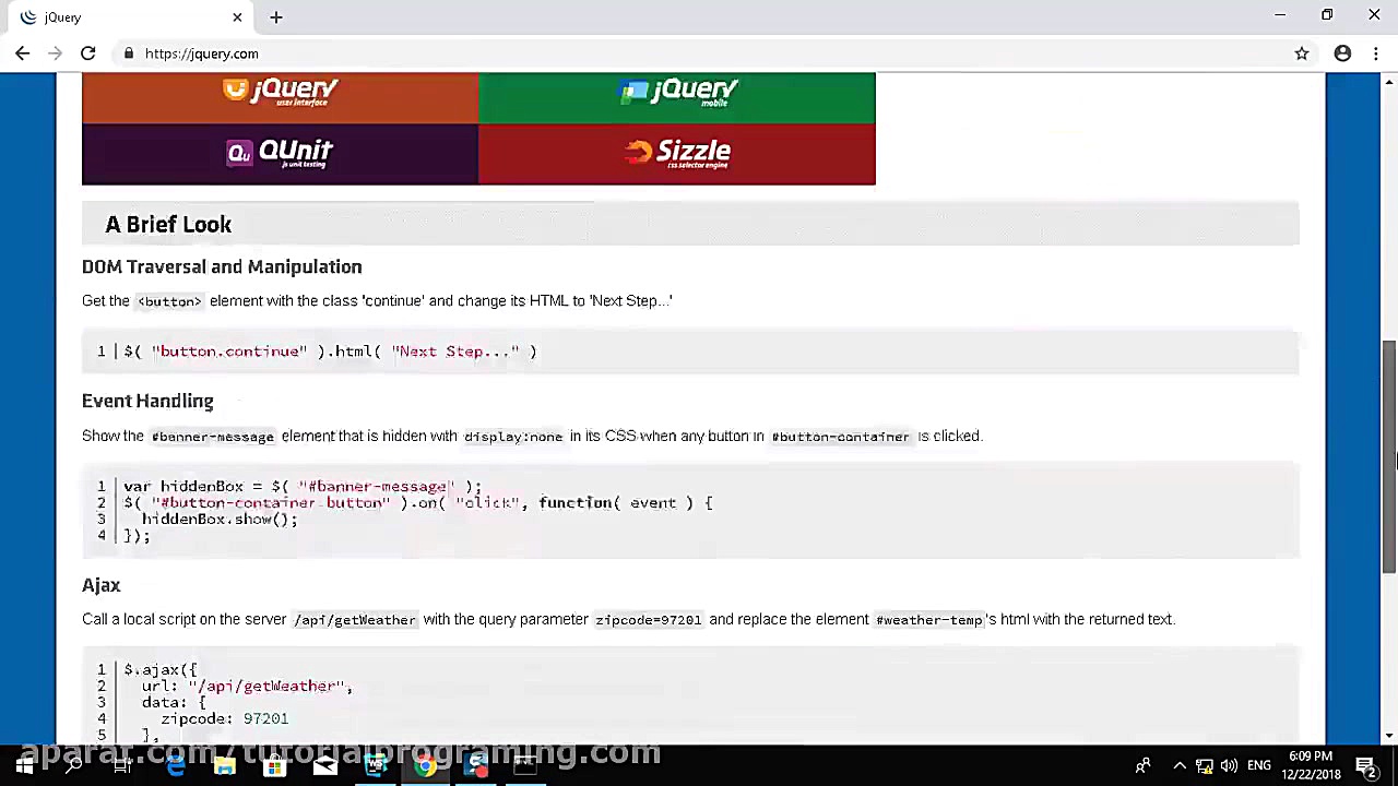 آموزش کامل جی کوئری (jquery)