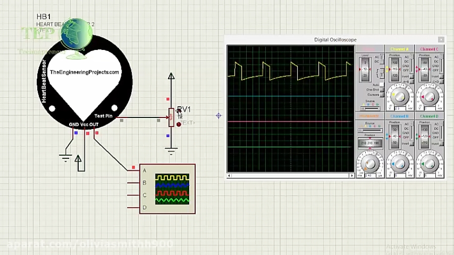 Heart Beat Sensor Library for Proteus V2.0