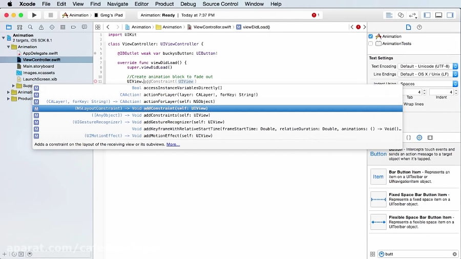 آموزش توسعه iOS با Swift: قسمت 27