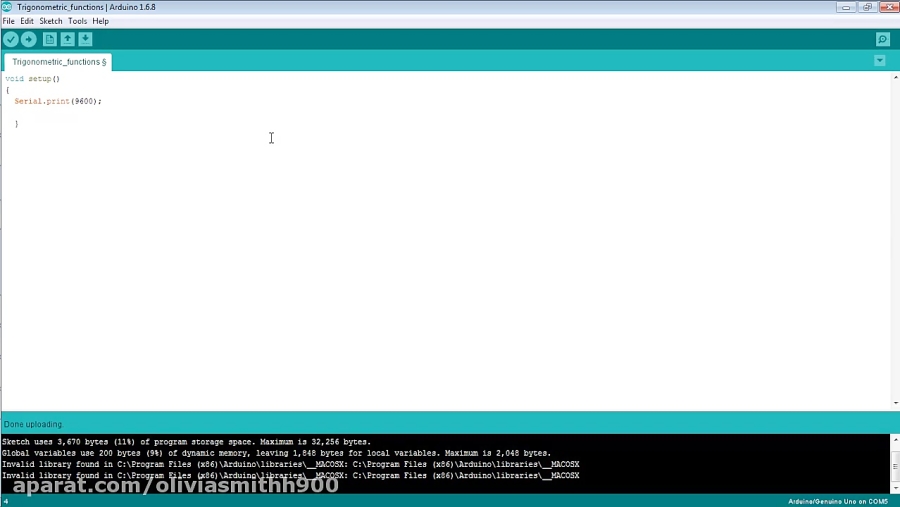 How to use Trigonometry functions in Arduino