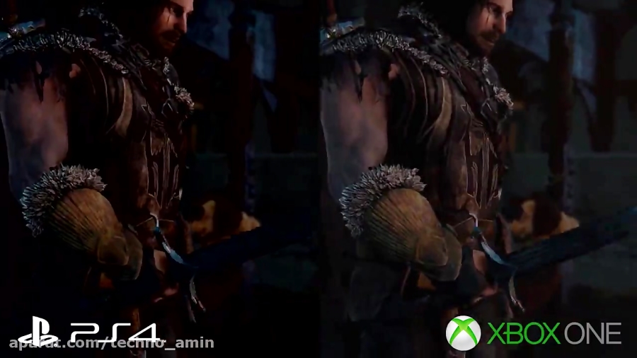 مقایسه گرافیک بازی Middle-earth: Shad در XBOX ONE و PS4