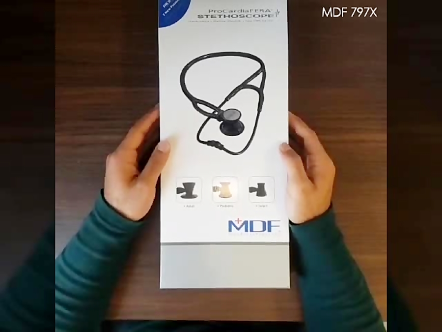 آنباکسینگ(جعبه گشایی)گوشی پزشکی کاردیولوژی مدل MDF797X(کاربری سه گانه )
