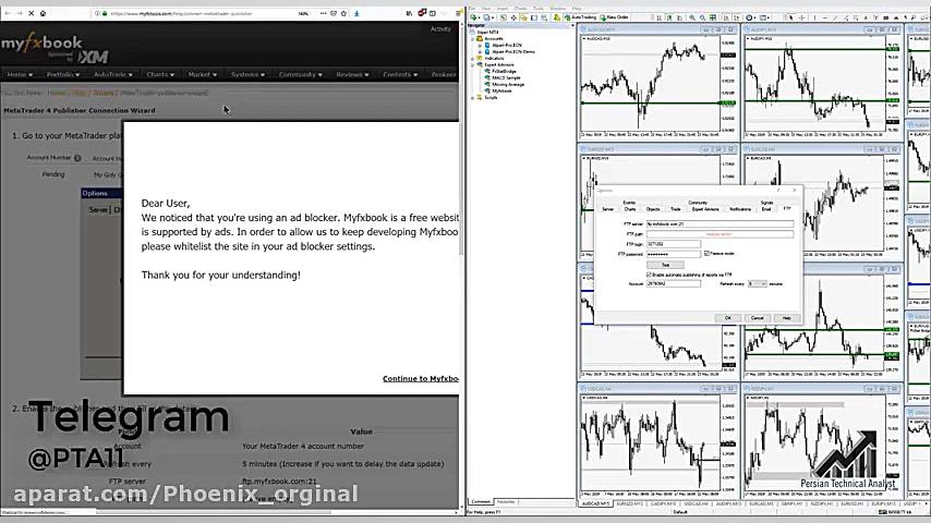 چگونه نتايج اکانت را به ژورنال تبدیل کنید Myfxbook Fxstat