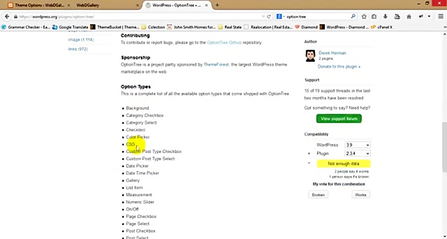 افزونه option tree وردپرس 3
