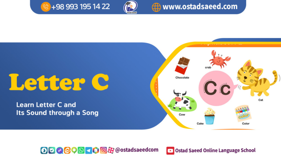 Learn The Letter C حرفC در زبان انگلیسی چه صداهایی داره؟