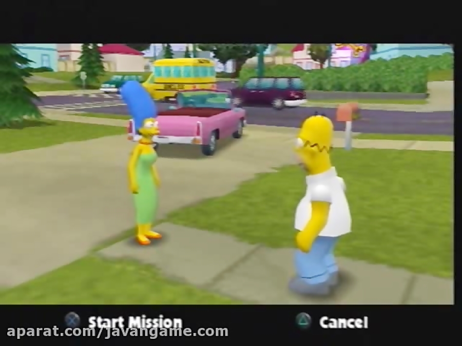 گیم پلی بازی Simpsons, The - Hit Run برای PS2