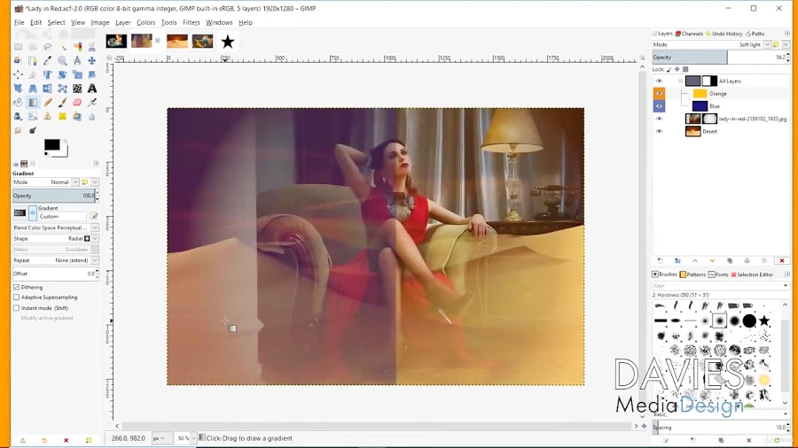 GIMP - Advanced Layers The Quick Mask