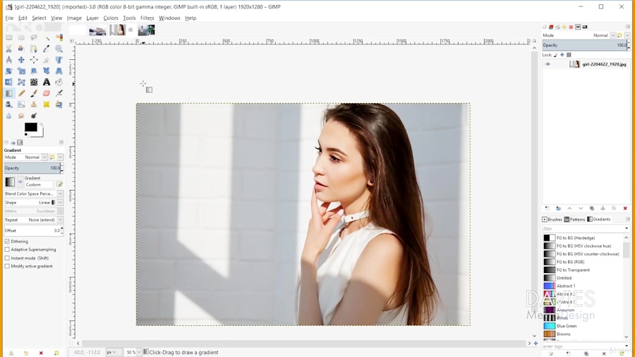 GIMP - Layer Modes Normal Layer Mode