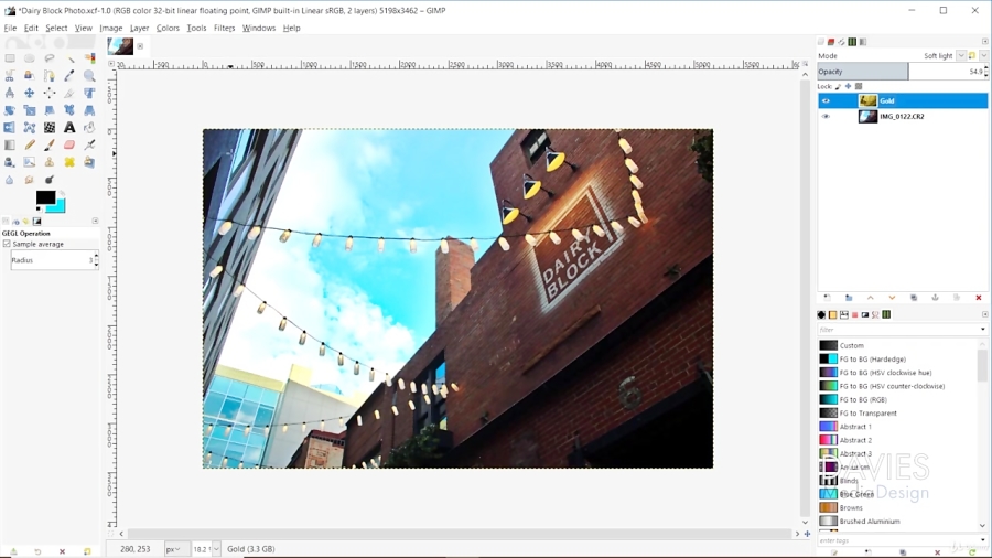 Using Gradient Maps to Color Tone in GIMP 2.10