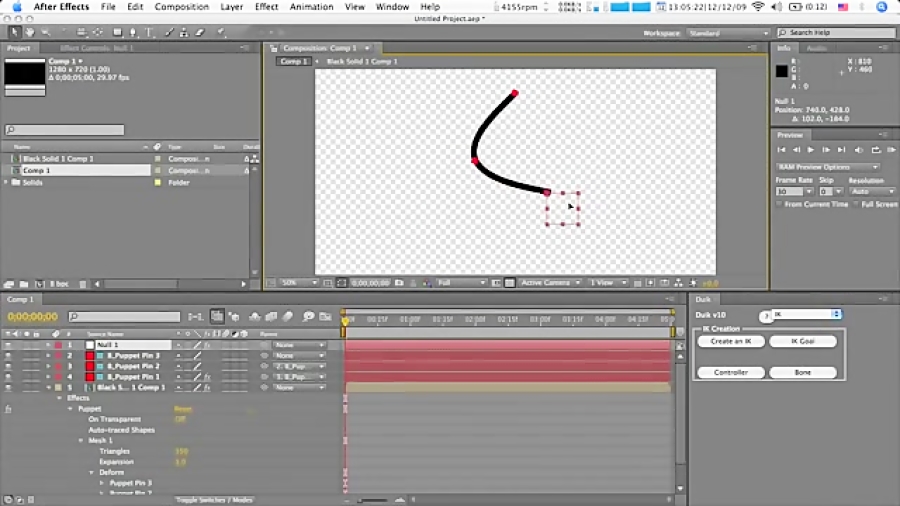 DuIK Puppet Tool Inverse Kinematics