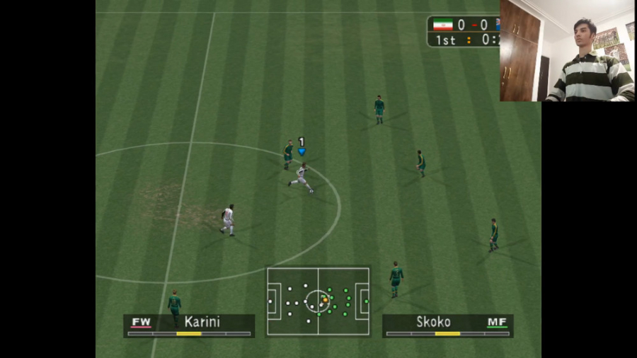گیم پلی بازی PES 2003 ایران و استرالیا