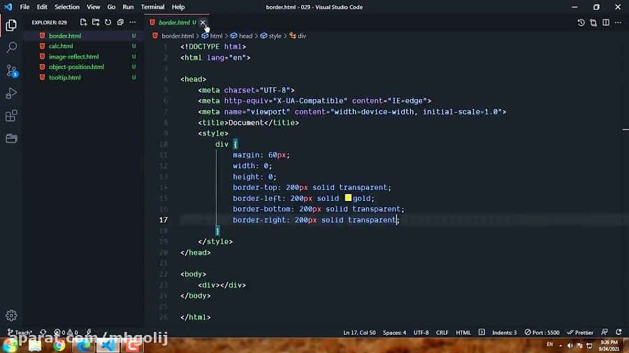 آموزش HTML5 و CSS3 قسمت بیست و نهم - calc and variable and tooltip