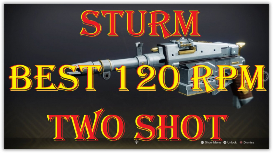 STURM is BEST 120 RPM hand cannon ( TWO SHOT ) DESTINY 2 , معرفی استورم