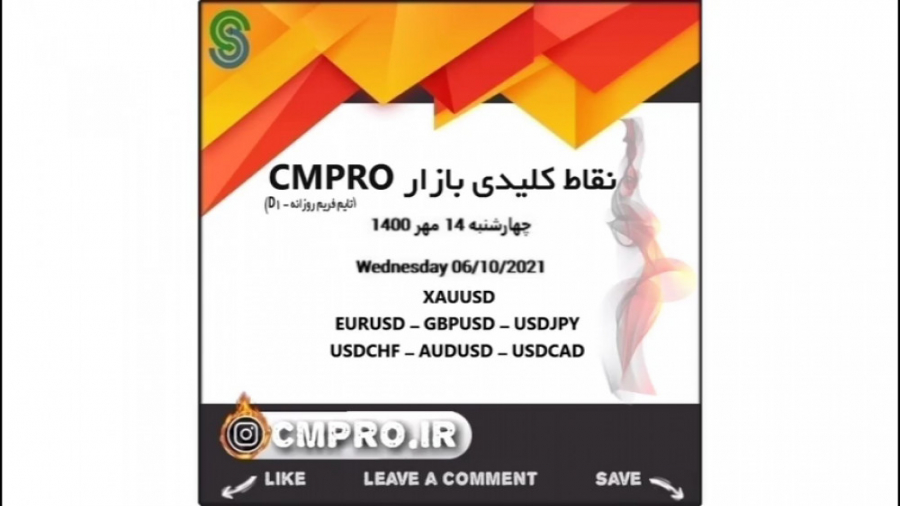 نقاط کلیدی خرید و فروش بازار CMPRO_چهارشنبه 14 مهر 1400
