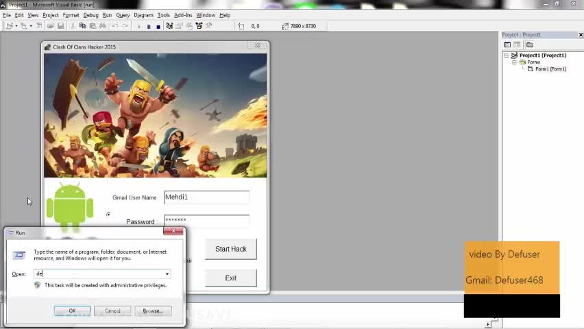 اموزش هک ایمیل /fake programing/هک کلش اف کلنز