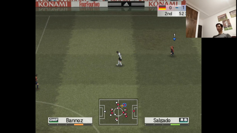 گیم پلی بازی PES 2004 اسپانیا و آلمان