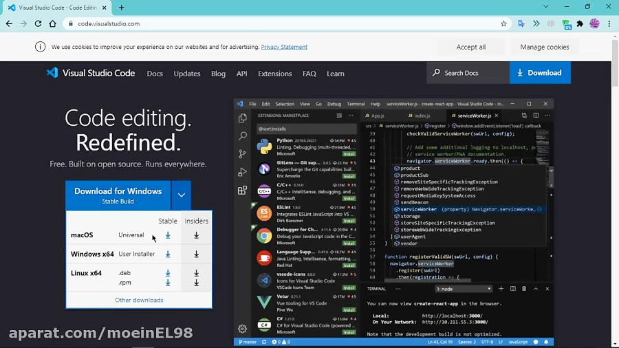 آموزش نصب و کانفیگ VsCode برای python