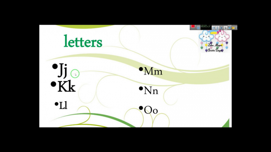 تدریس حروف J,K,L