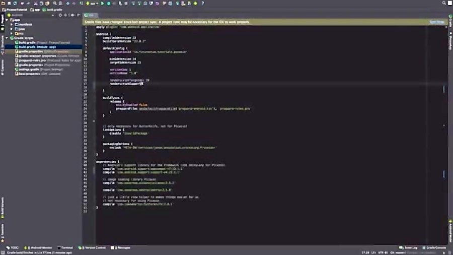 Android: Setup RenderScript Support Libary