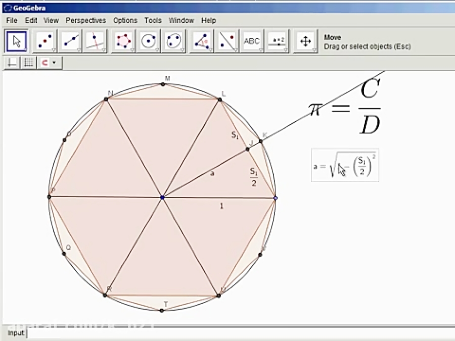 Finding Pi By Archimedes' Method