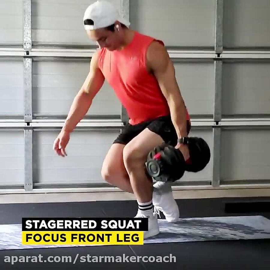 staggered squat