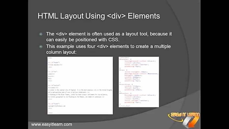 html Layouts(جلسه هجدهم html)