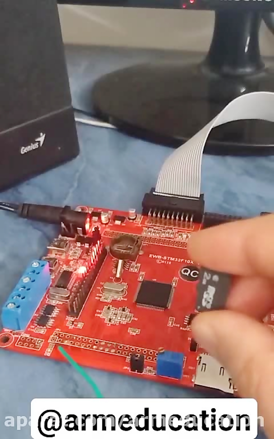 اجرای عملی پخش فایل صوتی mp3 میکرو stm32f103ve