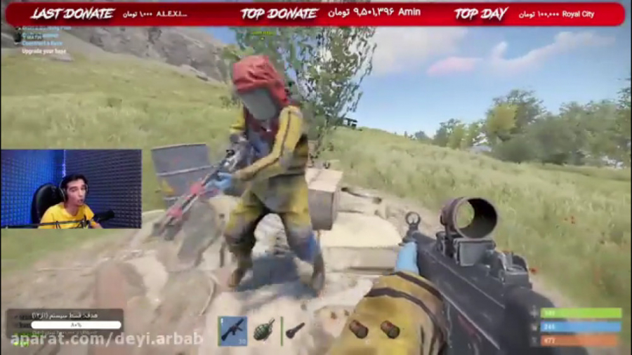 گیم پلی بازی RUST با دیی ارباب