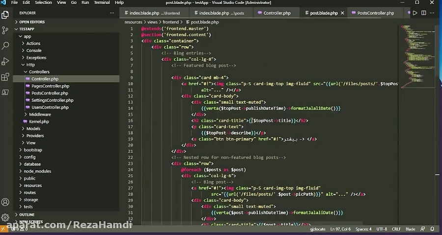 آموزش مقدماتی Laravel - قسمت پانزدهم