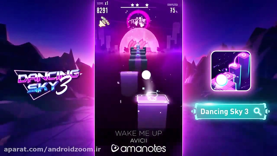 Dancing Sky 3 بازی تمرکزی موزیکال رقص در آسمان 3 اندروید