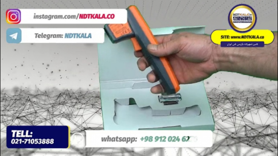 جعبه گشایی خاص ترمومتر لیزری الکومتر ELCOMETER 214