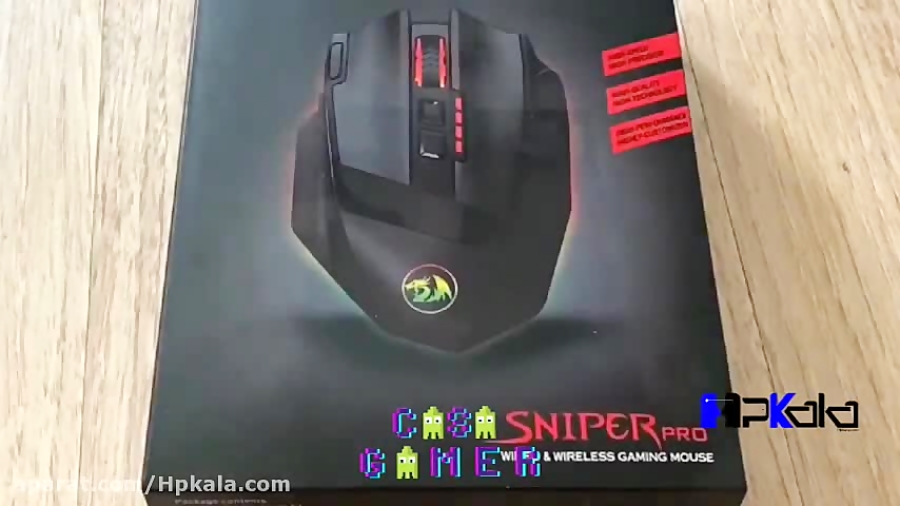 آنباکسینگ ماوس مخصوص بازی ردراگون مدل Sniper Pro M801-P RGB