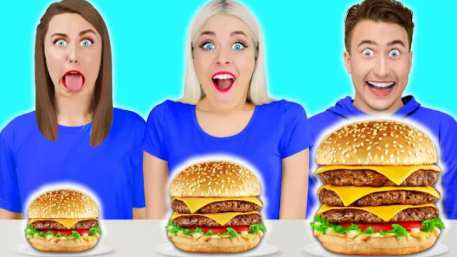 چالش های خنده دار غذایی || چالش خوردن غذا با یک و دو و بدون دست!