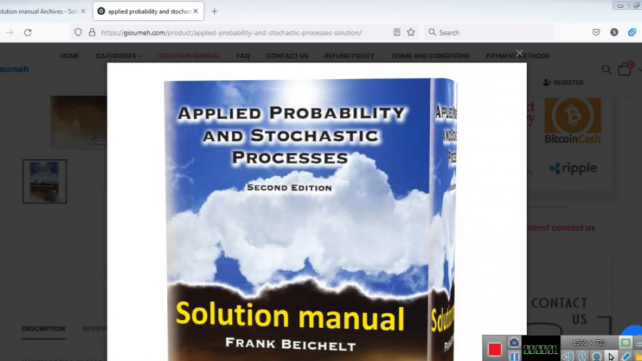 applied probability and stochastic processes by Frank Beichelt 2nd edition pdf