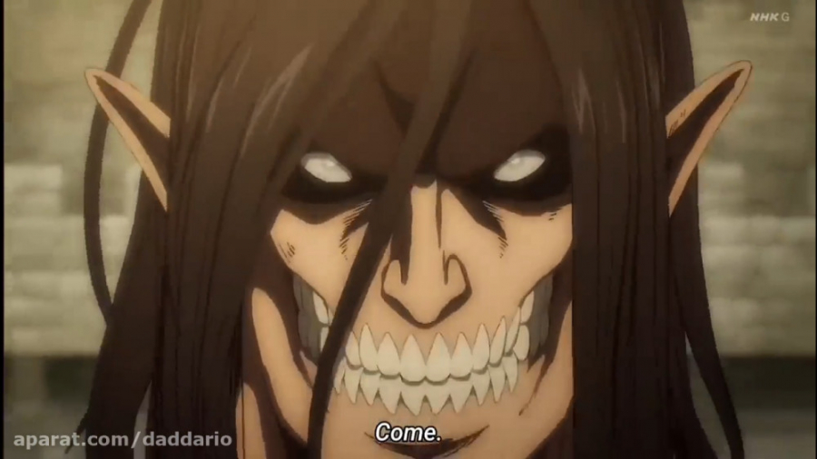 نبرد دیدنی ارن یگر با تایتان زره پوش و آرواره