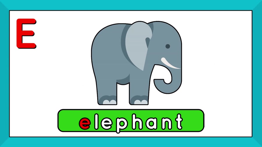 Phonics Alphabet Games Letter E Guessing Game For Kids