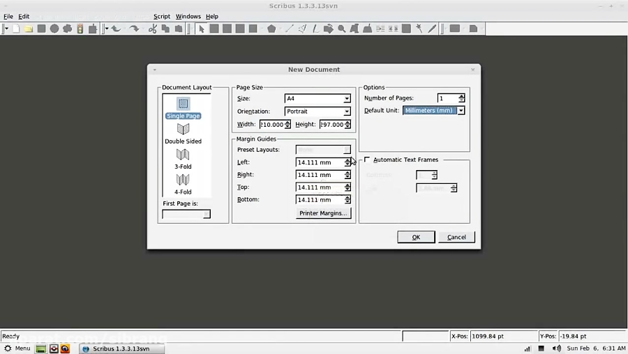 Scribus1- Basic Introduction and Setting Preferences