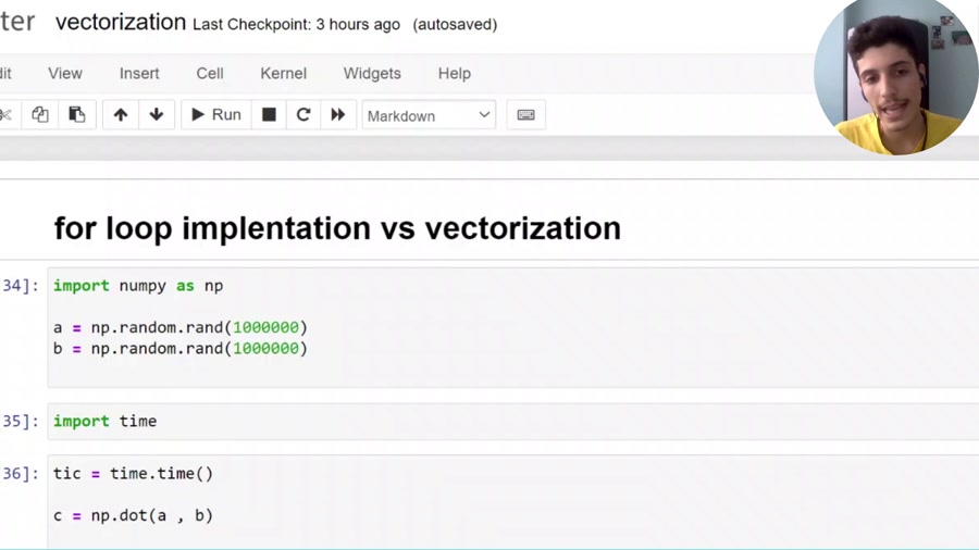 تفاوت محاسبات با loop و Vectorization در پایتون