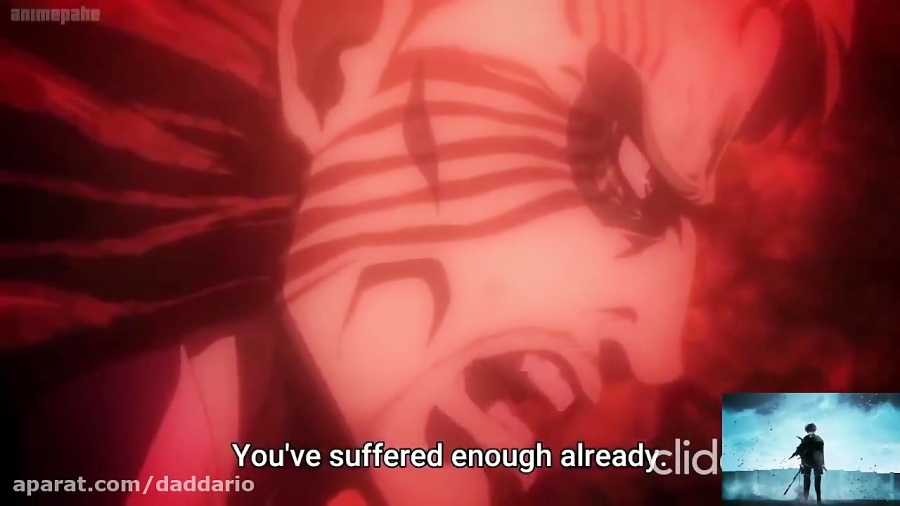 نبرد دیدنی ارن یگر با تایتان زره پوش و آرواره