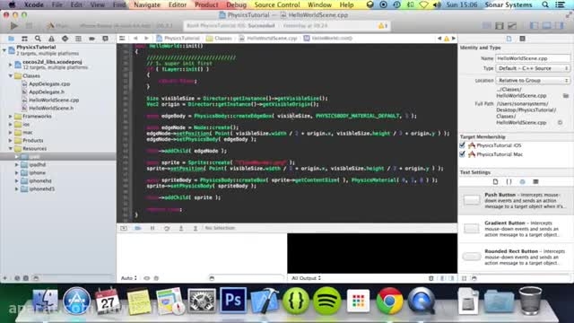 Cocos2d x C Physics Tutorial 12 - Impulse