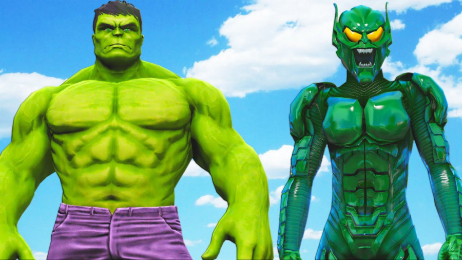نبرد هالک سبز با گابلین سبز ، نبرد ابر قهرمان ها