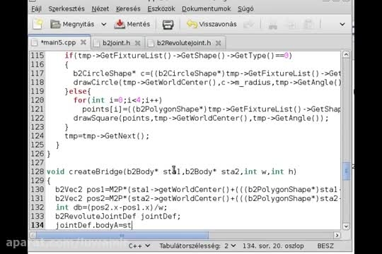 Box2D tutorial 4 (C and (OpenGL or SDL)) - Some join