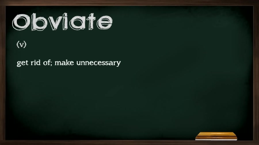 آموزش لغت روزانه فعل Obviate