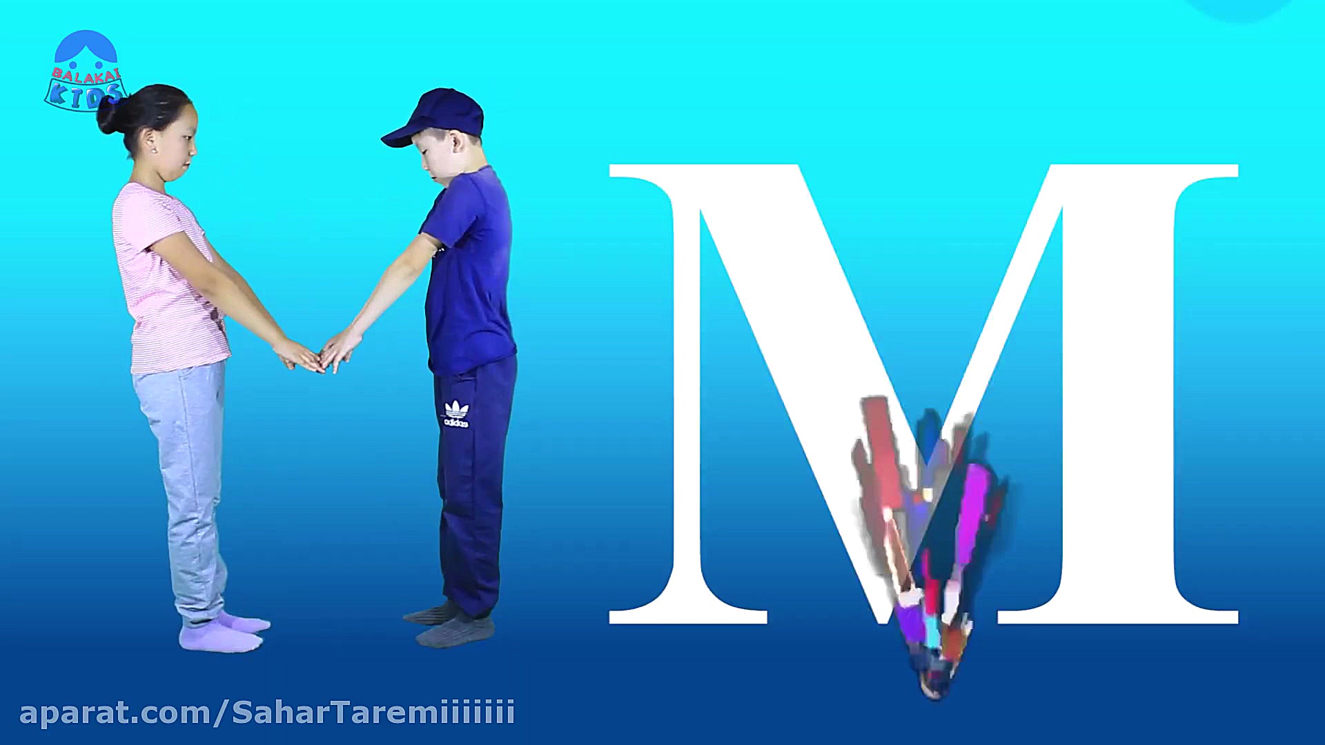 ABC Alphabet Letters with Human Body. Learn Alphabet for Kids