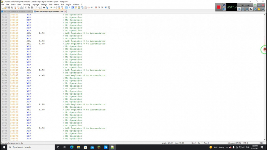 اموزش تبدیل فایل hex به assembly