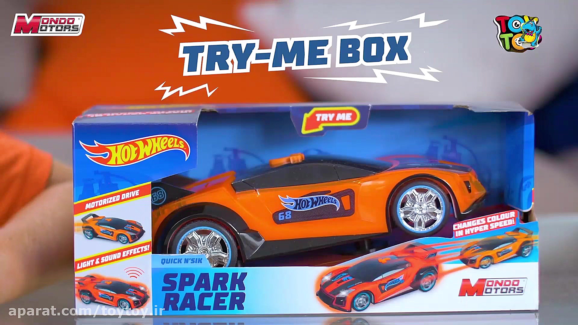 پک تکی ماشین Hot Wheels سری Spark Racer مدل Quick NSik
